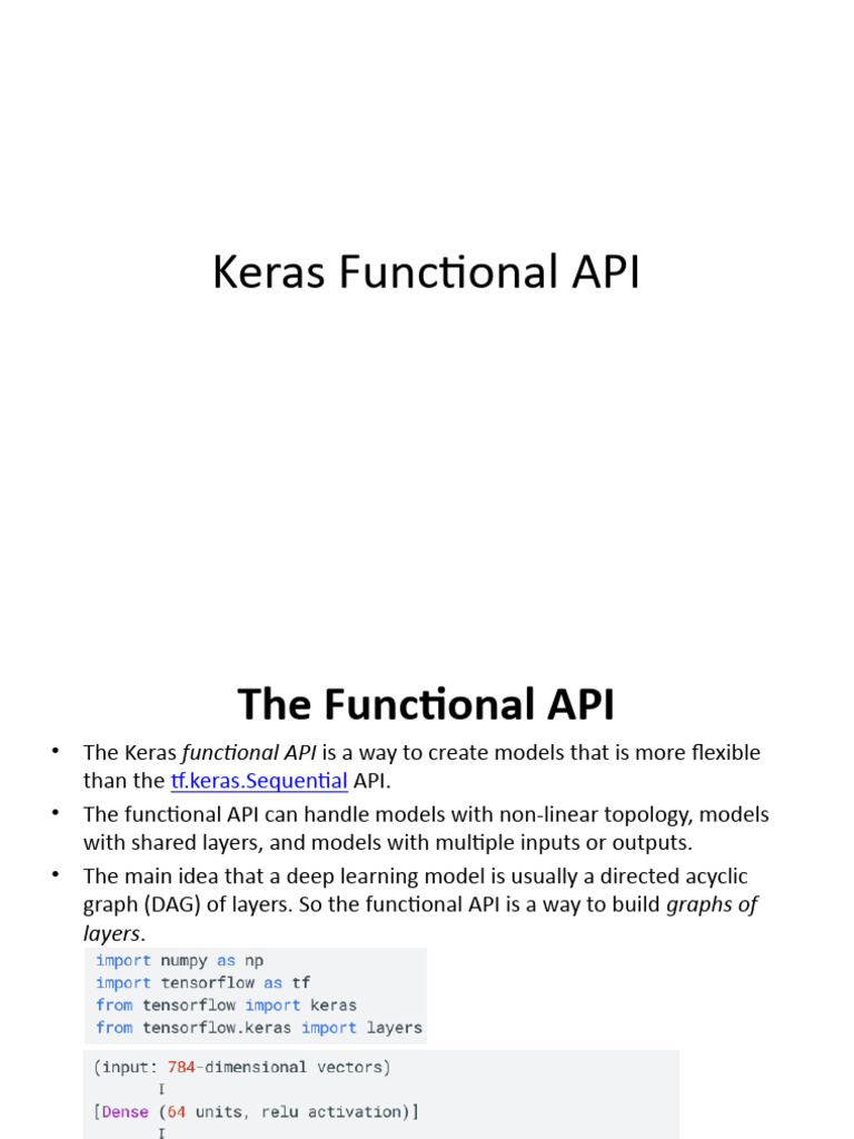 L7 - Functional API | PDF | Theoretical Computer Science | Computer Science