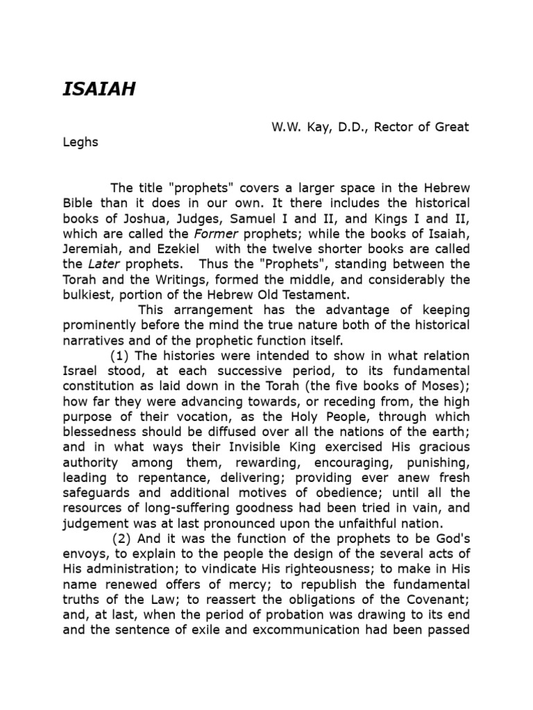 Isaiah | PDF | Isaiah | Nevi'im