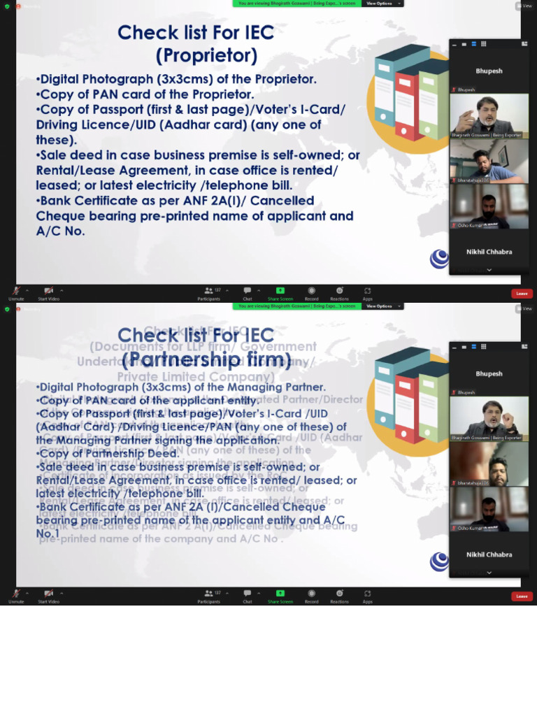 EXIM Presentaiton Documents | PDF