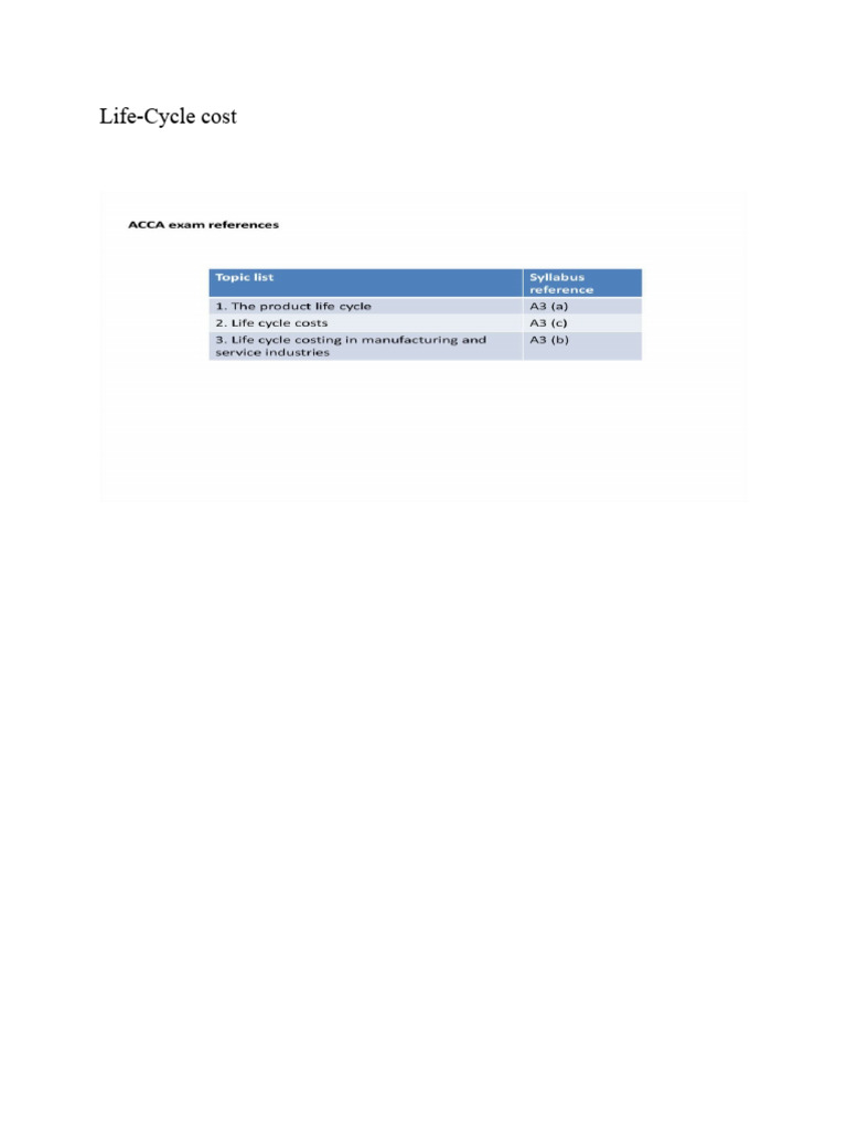 Life-Cycle Costing | PDF