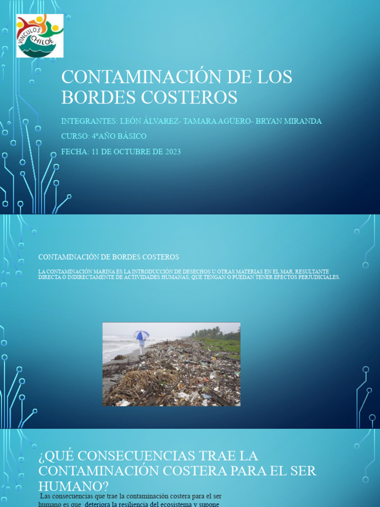 Contaminación de Bordes Costeros Leon Tamara Bryan | PDF