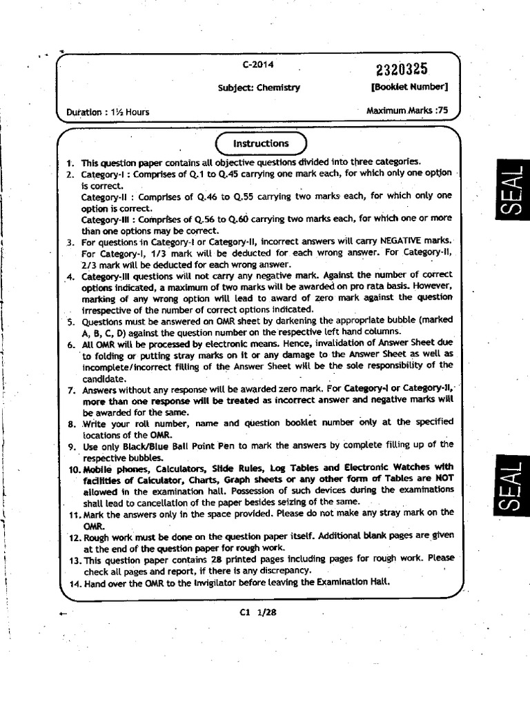 Wbjee Pyqs Previous 11 Years 2014 To 2024 | PDF | Spectral Line | Chemistry