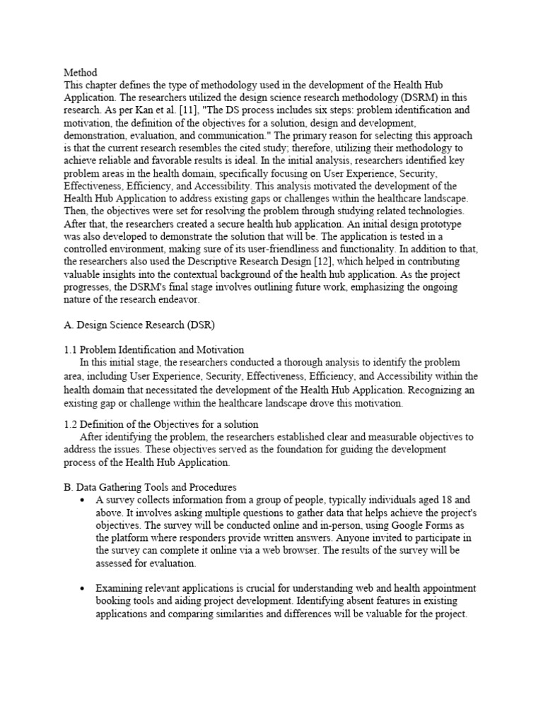 Final-Method | PDF | Methodology | Usability