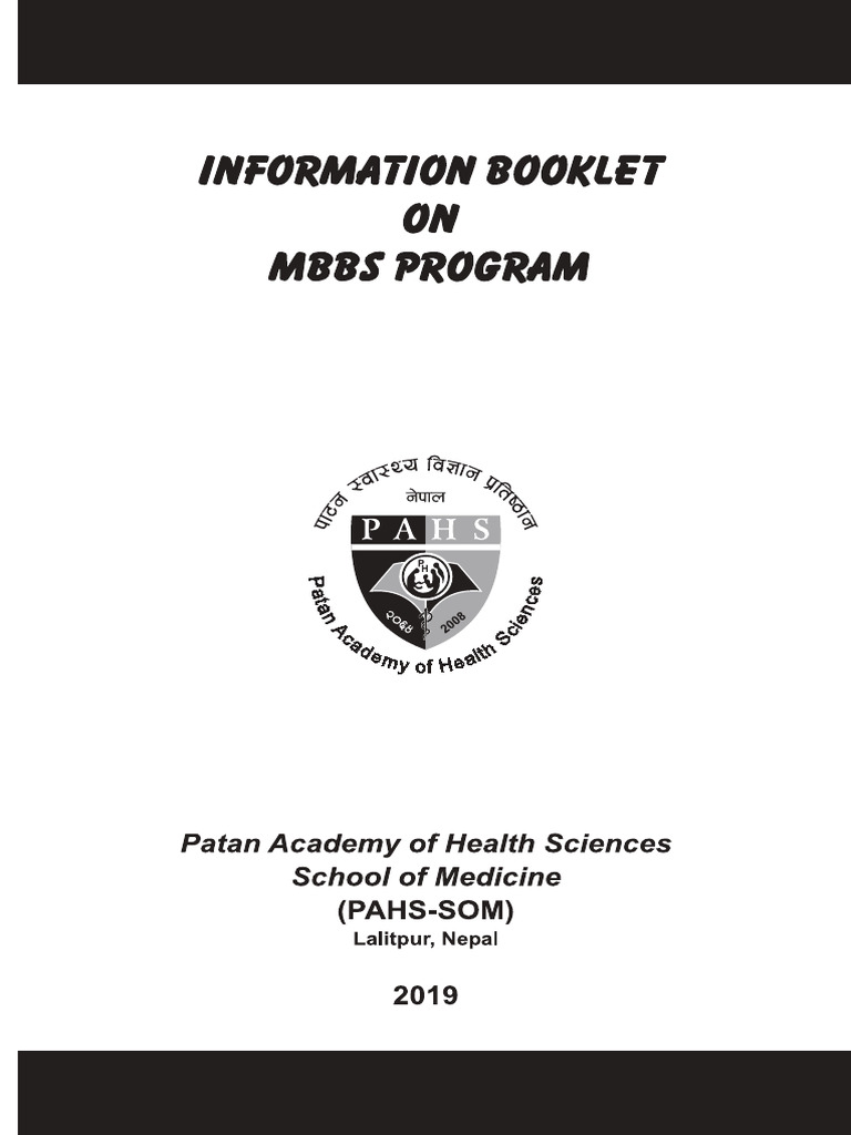 MBBS Booklet 2019 | PDF