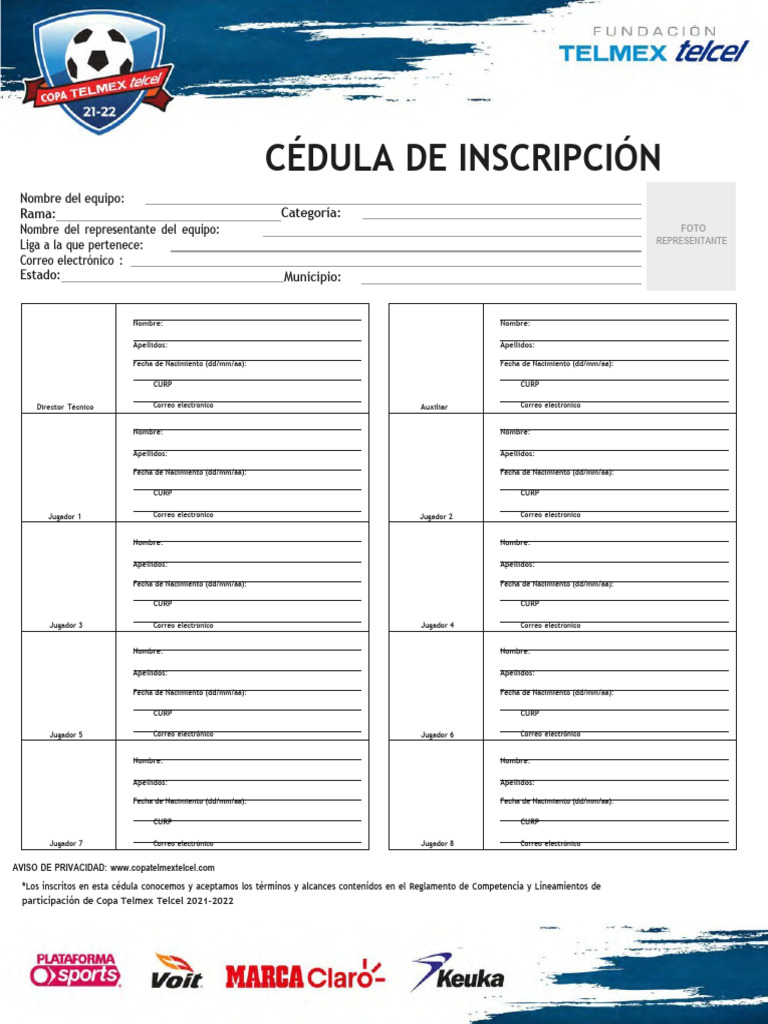 Cedula Deportiva | PDF