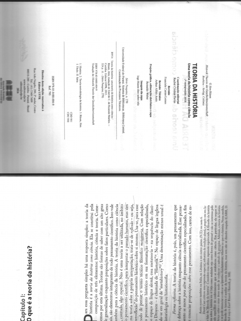 Jorn Rusen-Cap-1 O Que É Teoria Da História | PDF