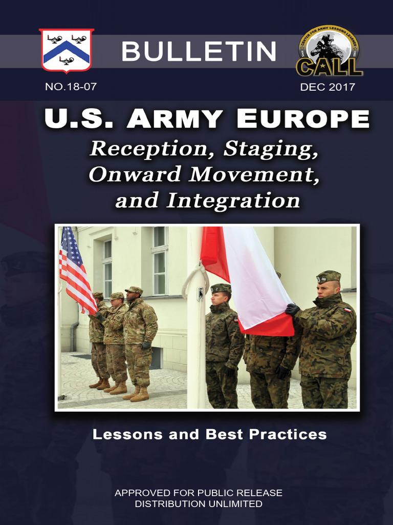 18 07 U S Army Europe Reception Staging Onward Movement and Integration ...