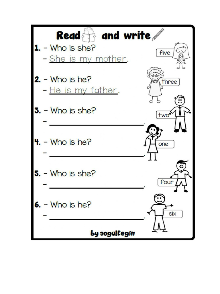 Family Members 4 Worksheet | PDF