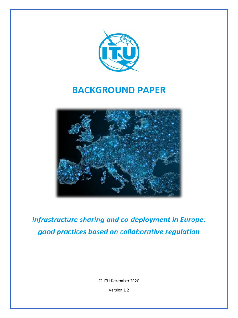 20-12-21 Background Paper - Infrastructure Sharing and Co-Deployment in ...