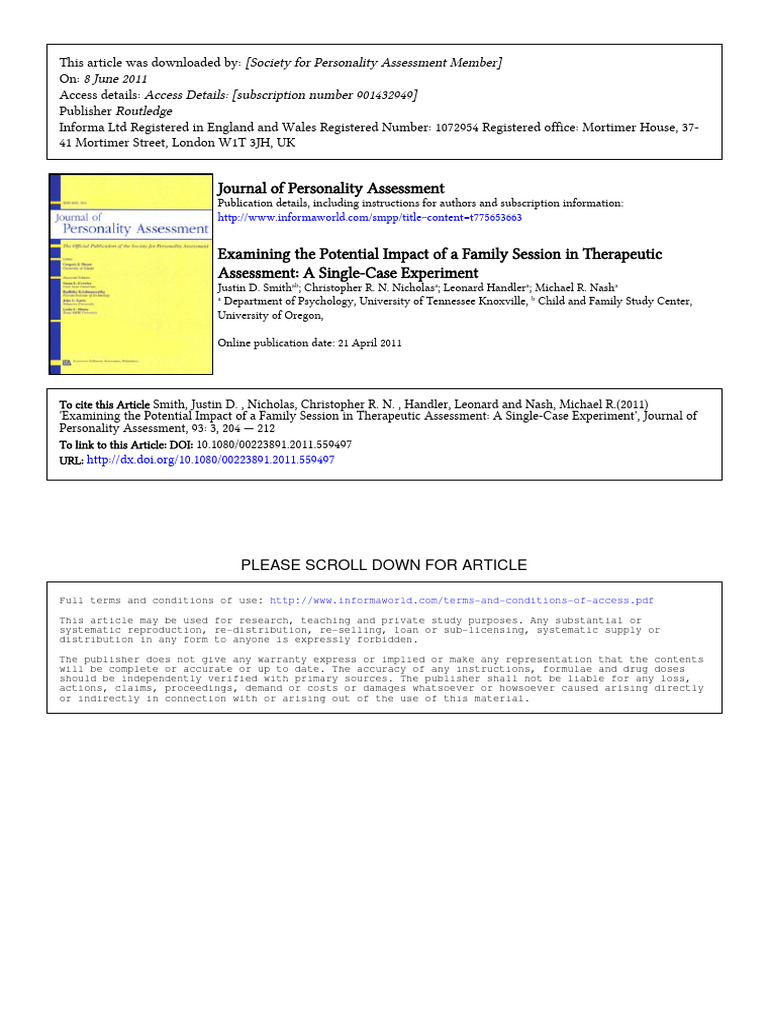 Smith, Nicholas, Handler y Nash (2011) Examining The Potential Impact ...
