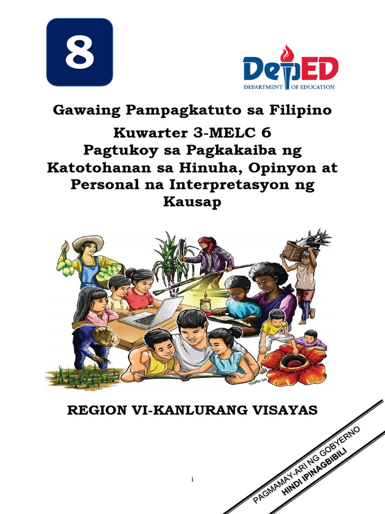LAS Filipino8 Q3 MELC 6 | PDF