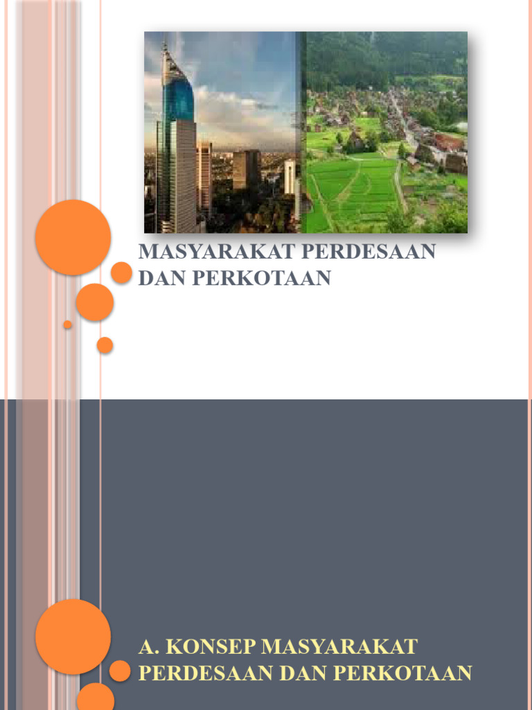 Masyarakat Perdesaan dan Perkotaan: Analisis Sosial | PDF | Ilmu Sosial