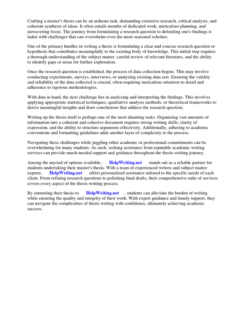 Timetable for Master Thesis | PDF | Thesis | Doctor Of Philosophy