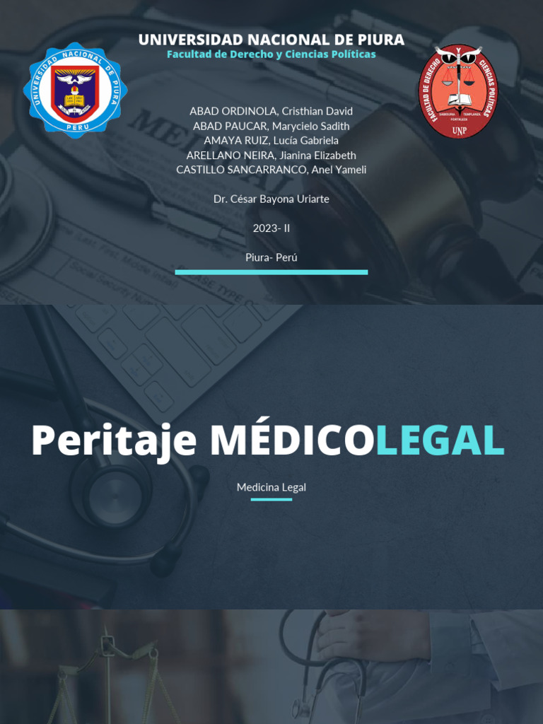 Peritaje_MÉDICO[1] | PDF | Testigo experto | Experto