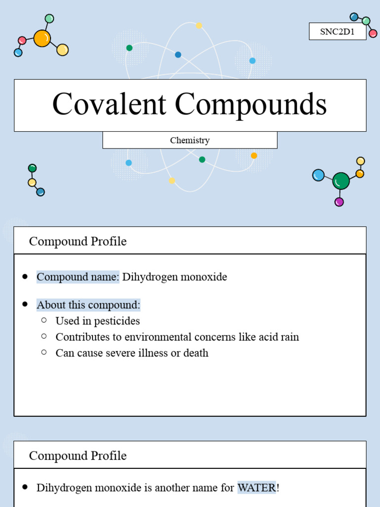 7 - Covalent Compounds | PDF | Chemical Compounds | Covalent Bond