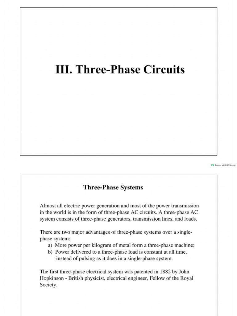 Three Phase Circuits Unit - 4 | PDF