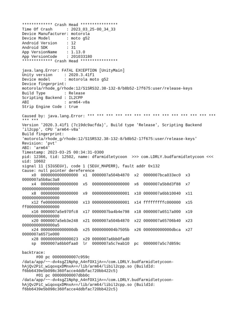 Mod Menu Crash 2023 03 25-00 34 33 | Download Free PDF | Android (Operating System) | Mobile Phones