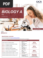 OCR A Level Biology Specification 2025 | PDF | Cell Membrane | Mitosis