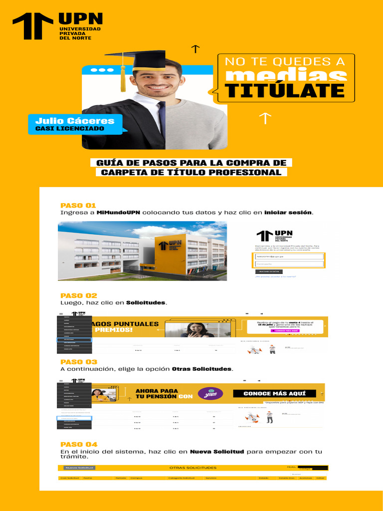 Upn Paso A Paso Titulo 02-01-2024 | PDF