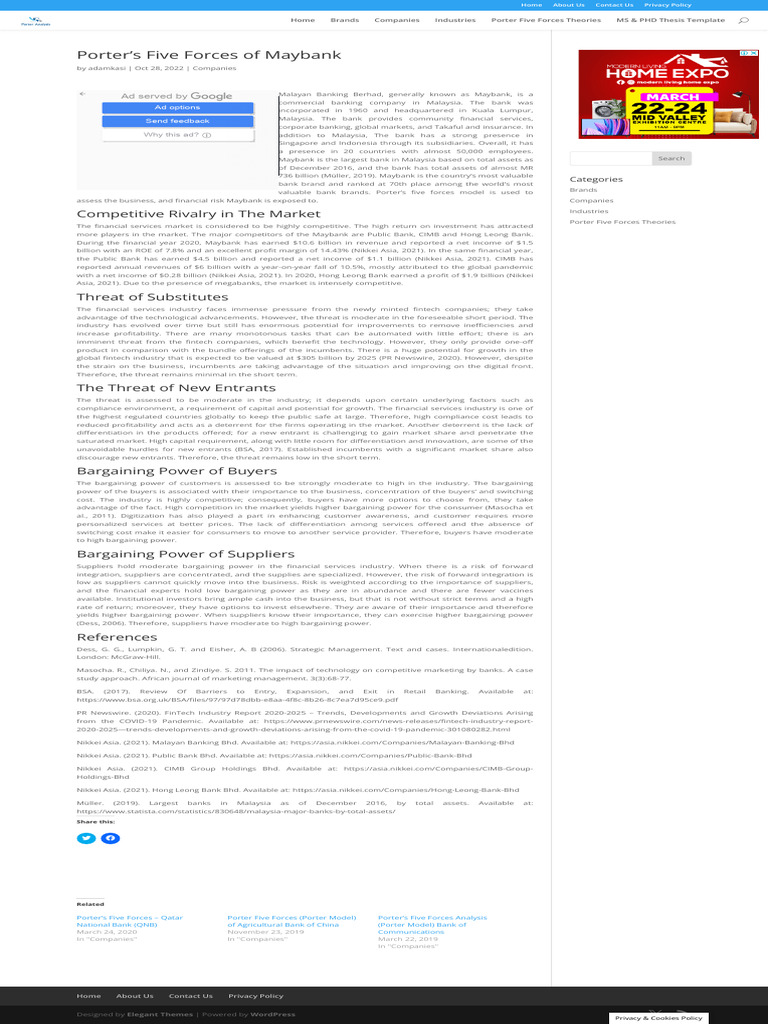 Maybank's Competitive Landscape Analysis | PDF | Profit (Economics ...