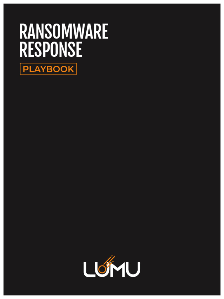 Lumu Ransomware Response Playbook | PDF | Ransomware | Computer Security