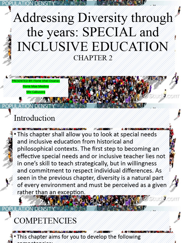 Addressing Diversity Through The Years - GROUP 1 PRESENTATION ...