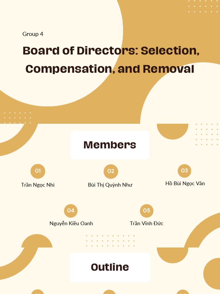 Board of Directors: Selection & Roles | PDF | Stocks | Board Of Directors