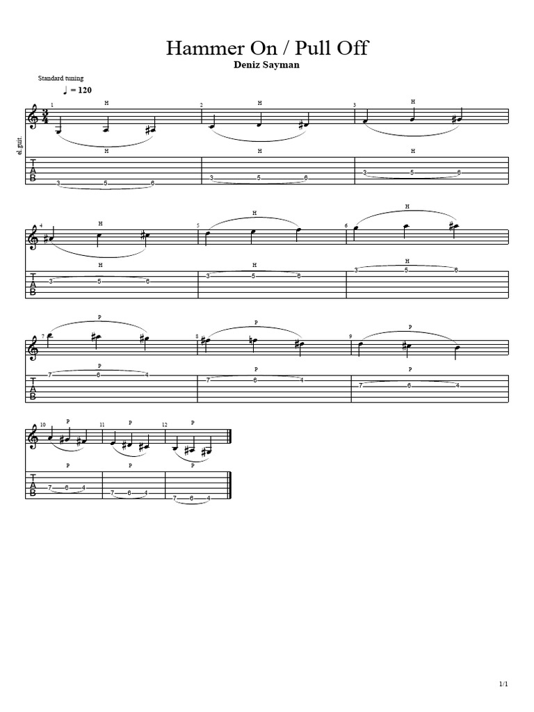 Hammer On / Pull Off: Deniz Sayman | PDF