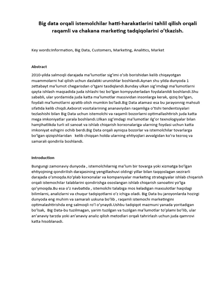 Research Proposal | PDF