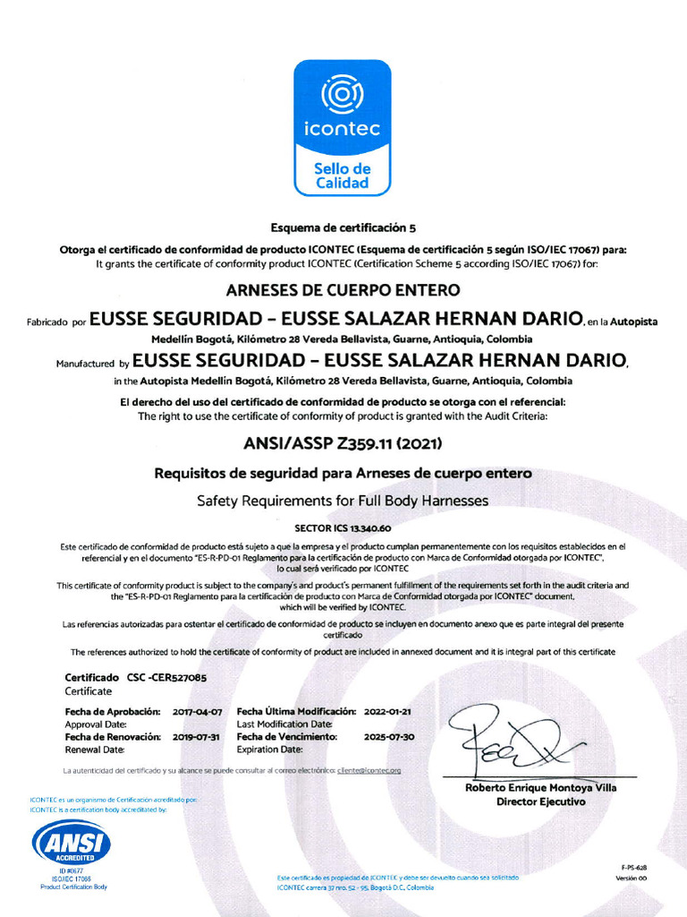 11 Ansi Assp Z359 11 2021 | PDF