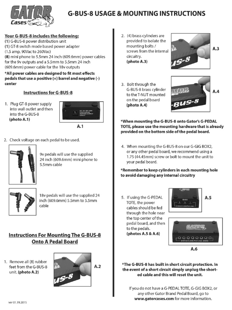G Bus 8 - Instructions - 2015 BW | PDF