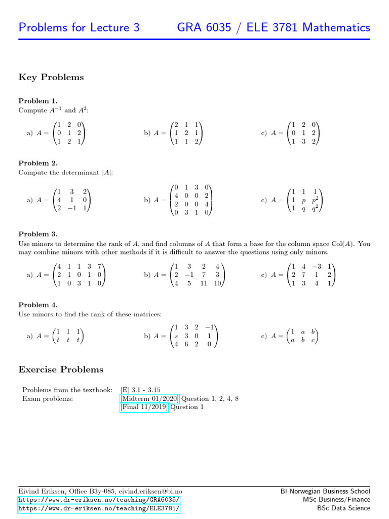Problem 3 - Math. | PDF | Applied Mathematics | Mathematical Physics