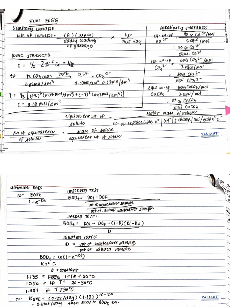 Formulas Day 1 | PDF