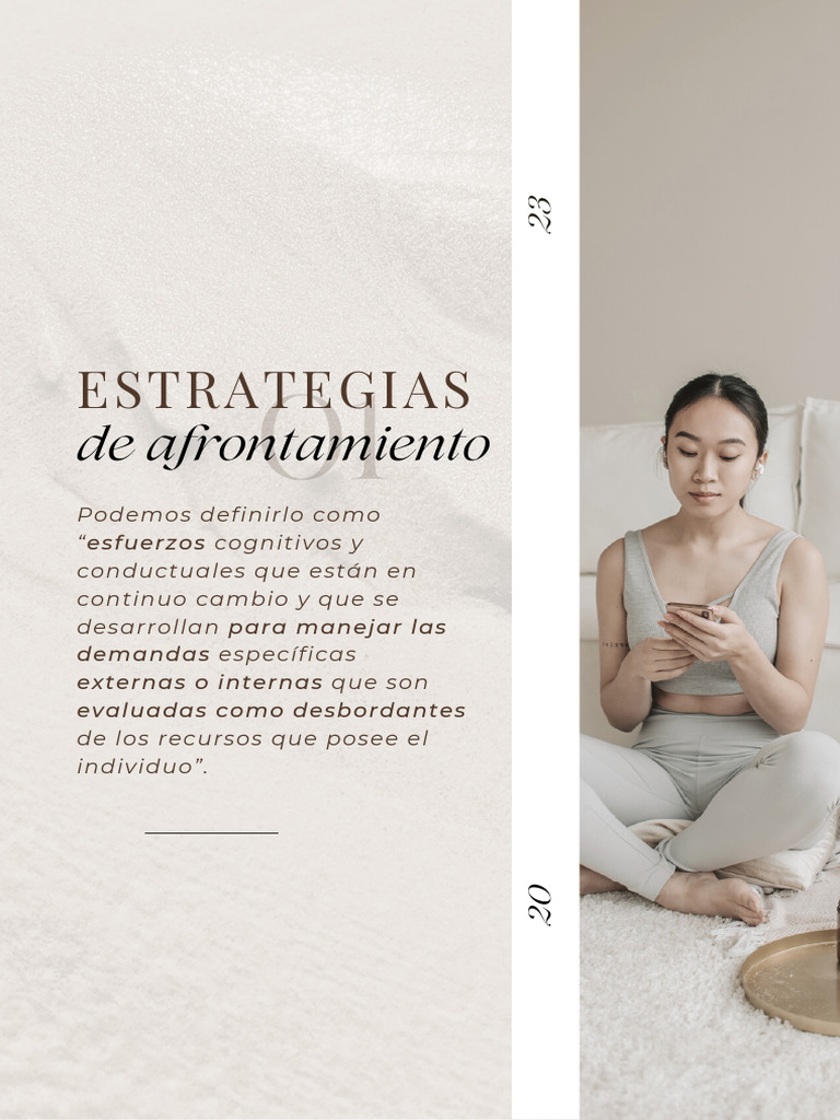 Estrategias de Afrontamiento | PDF | Las emociones | Estrés (biología)