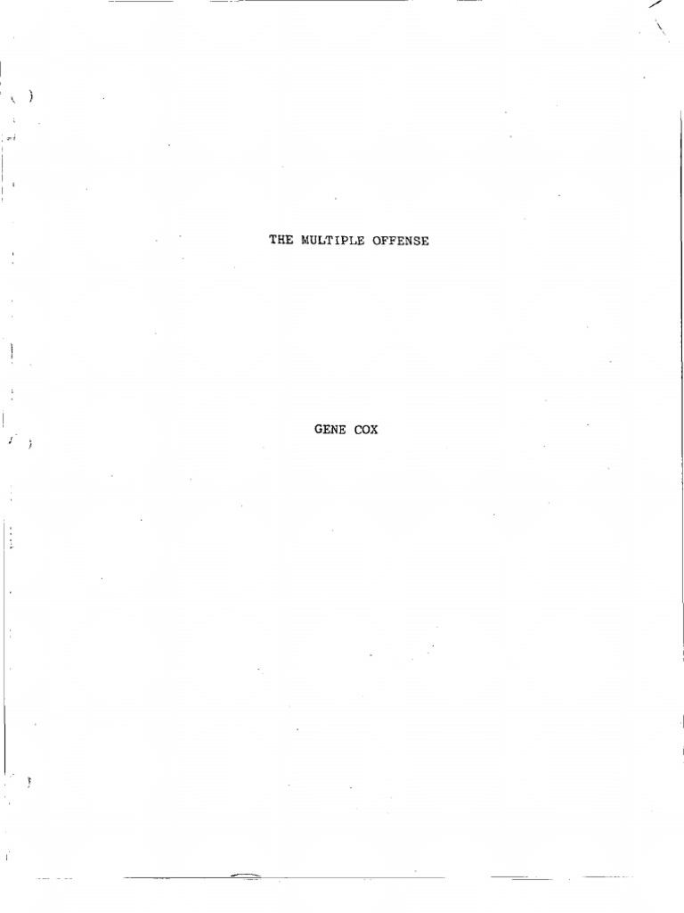 1980s Multiple Offense | PDF