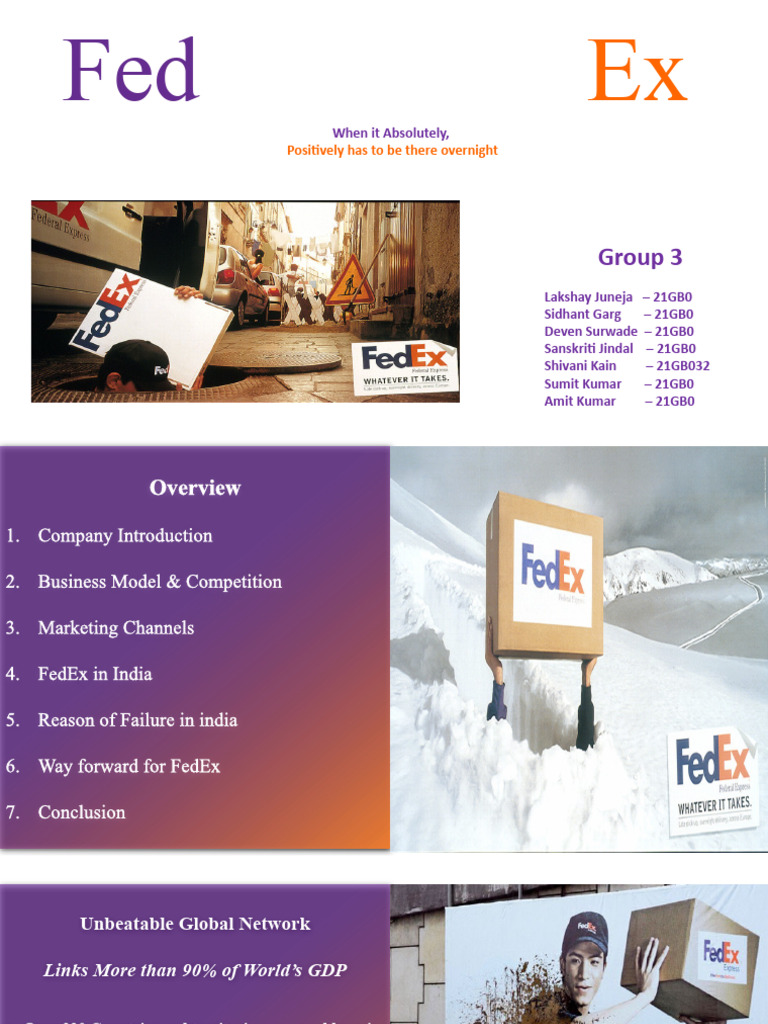 FedEx Presentation Group 3 | PDF | Fed Ex | United Parcel Service