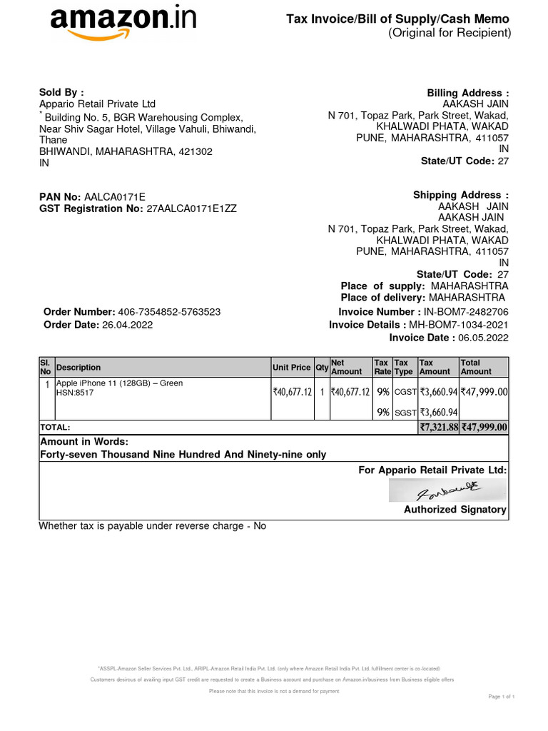 Invoice-pdf | PDF | Invoice | Taxes