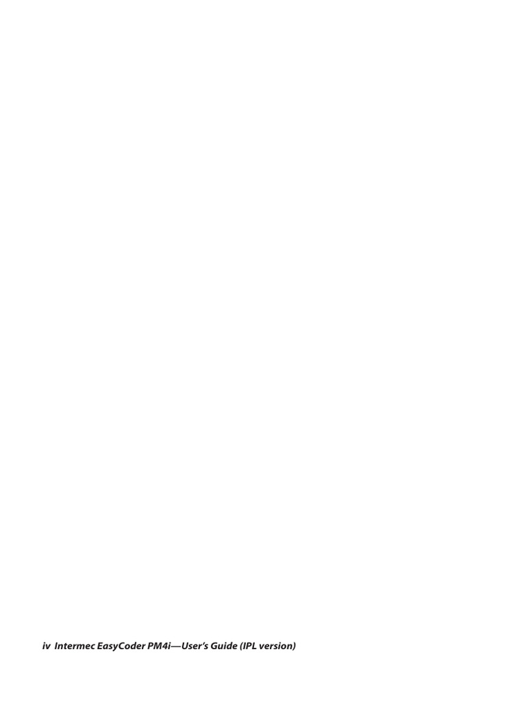 Manual de Instruções Intermec EasyCoder PM4i (128 Páginas) | PDF