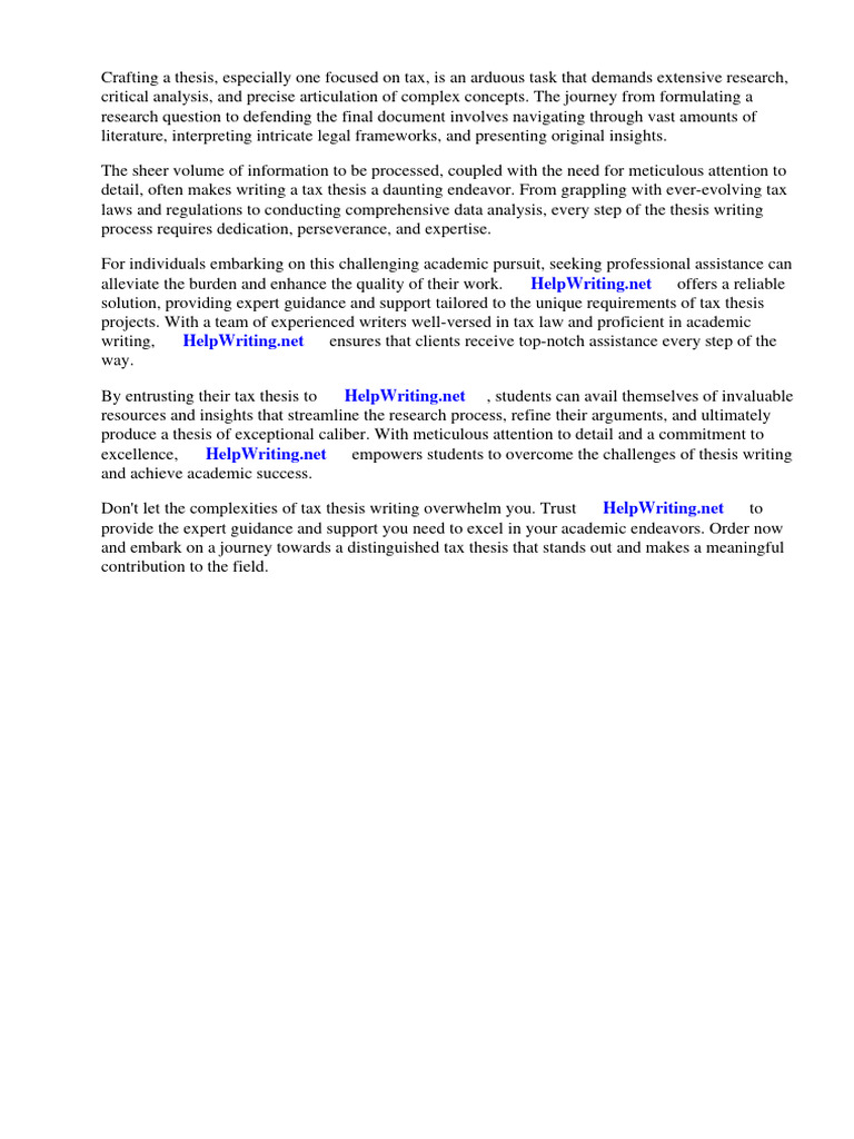 Tax Thesis Award | PDF | Taxes | Income Tax