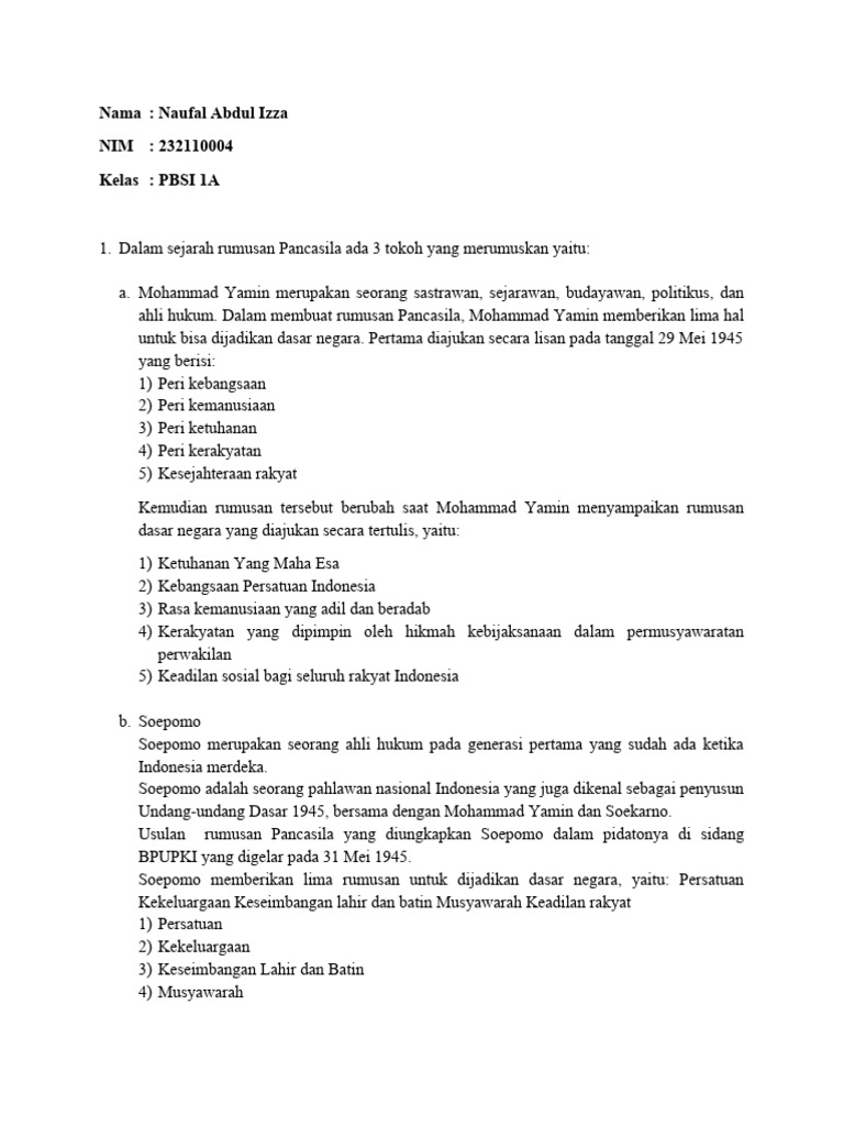 Pend. Pancasila | PDF