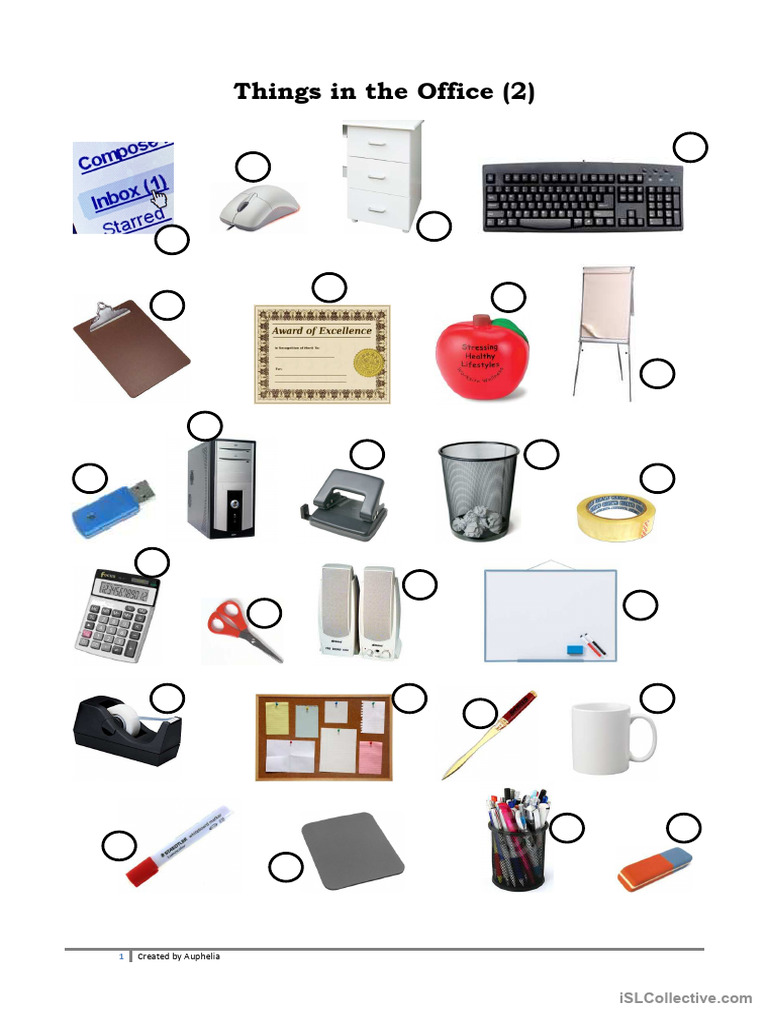 Office Items Overview | PDF | Computers