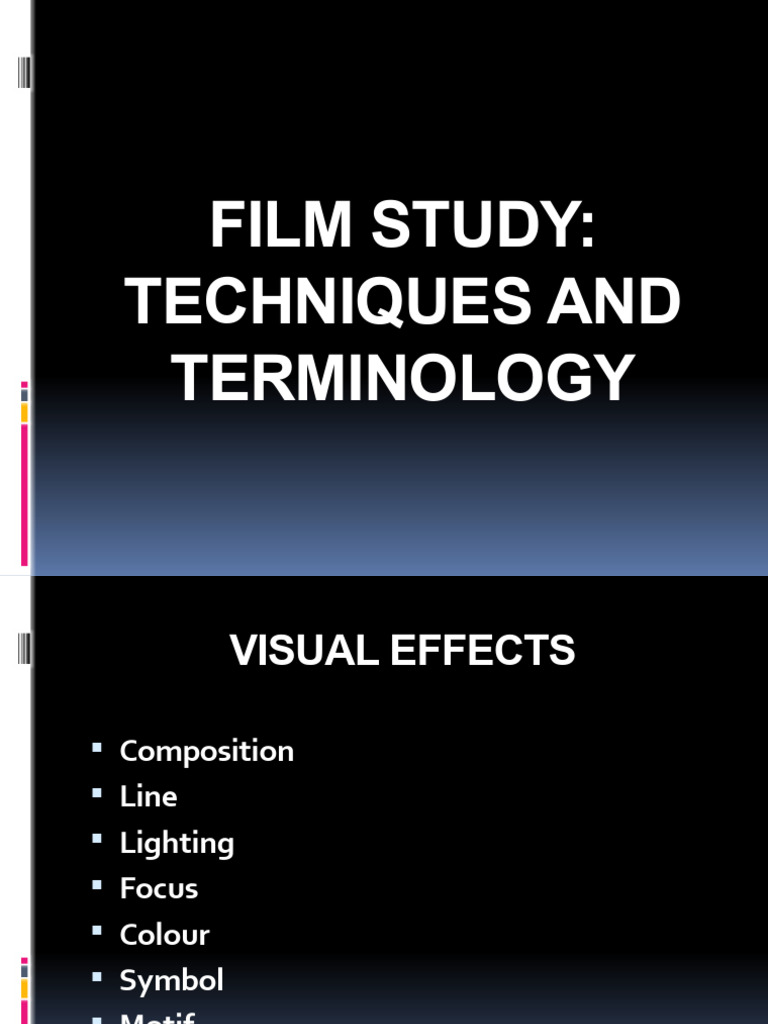 Film Study Terminology | PDF | Camera