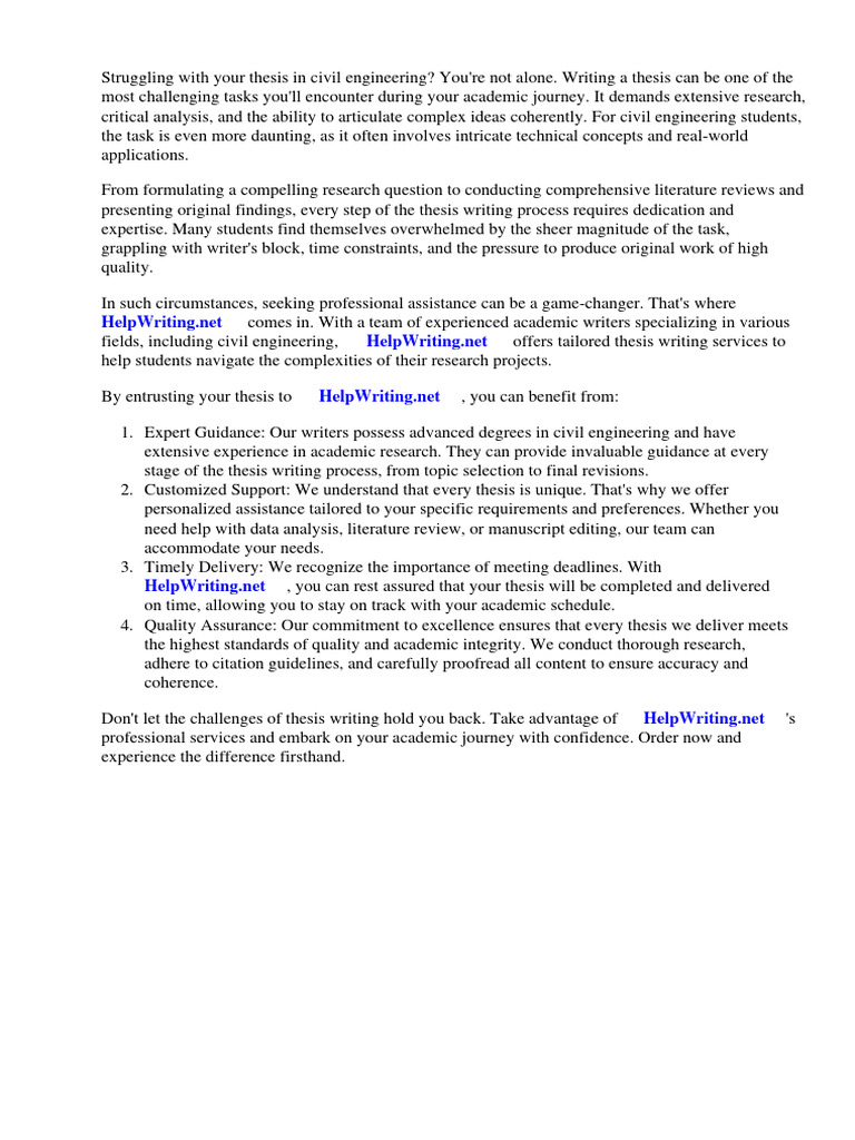 Sample Thesis Civil Engineering Students | PDF | Engineering | Thesis
