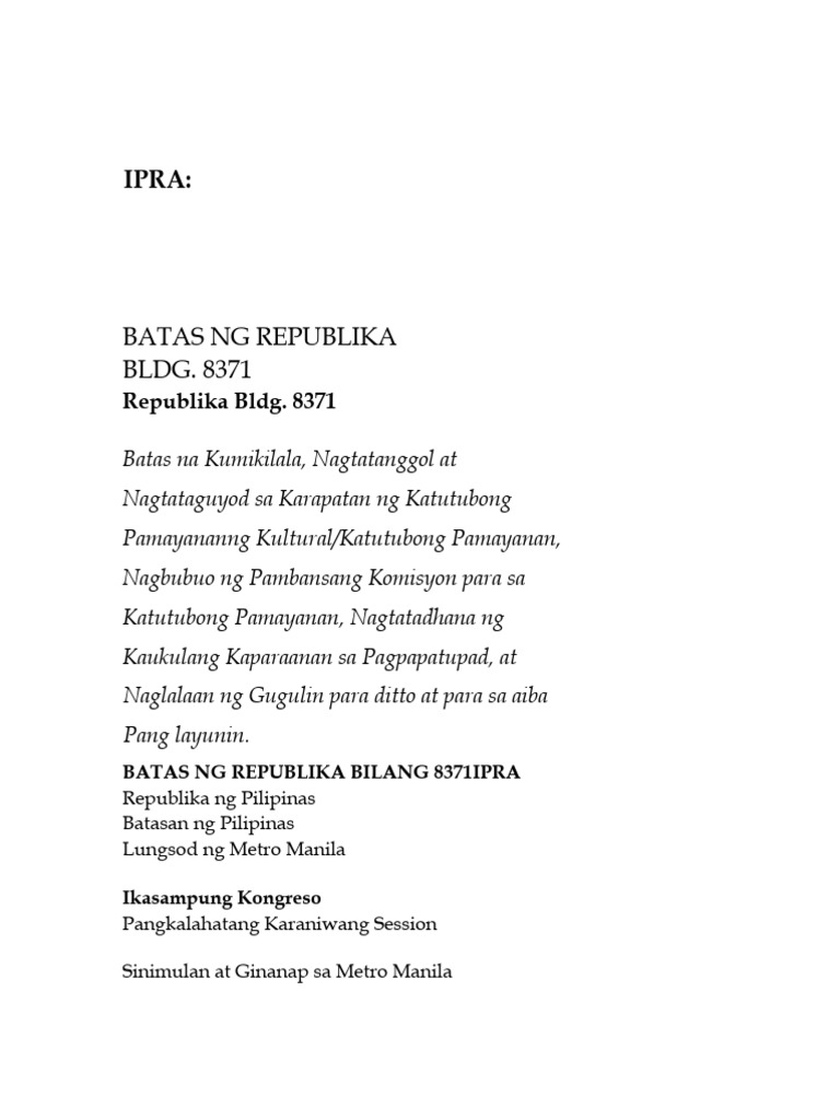 Sir Dar Ipra Law | PDF