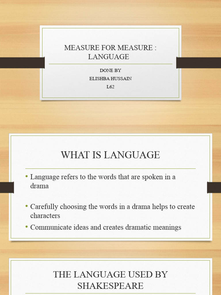 Measure For Measure | PDF | Poetry | Poetics