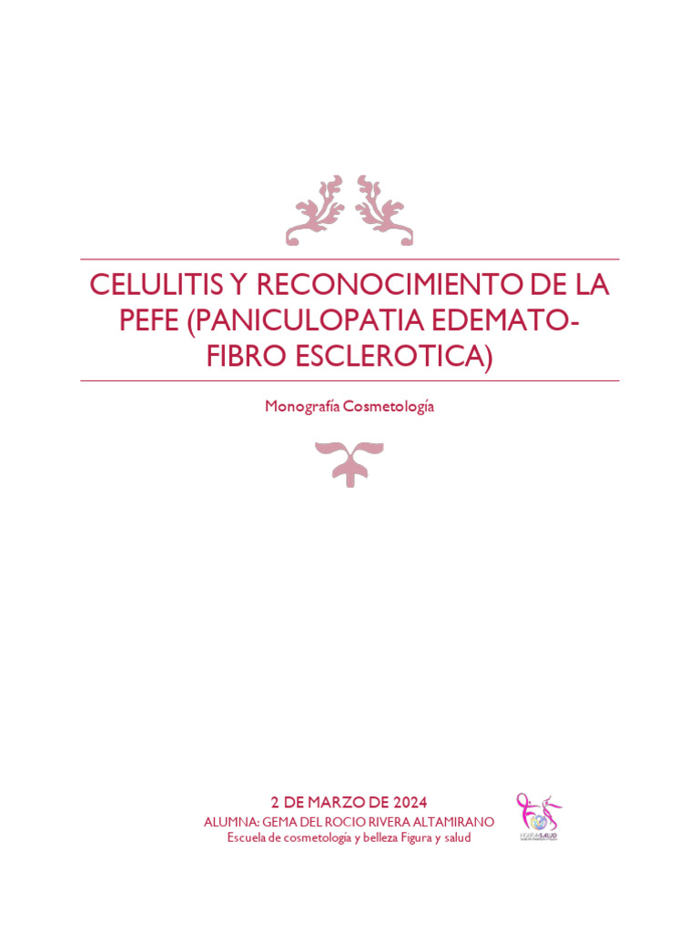 MONOGRAFIA - CELULITIS Y RECONOCIMIENTO DE LA PEFE | PDF | Ganglio ...
