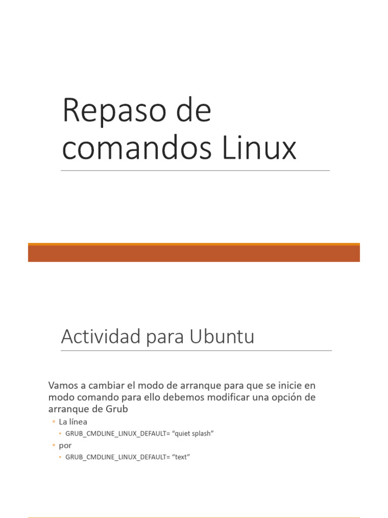 Guía Básica de Comandos Linux | PDF | Archivo de computadora | Sistema ...
