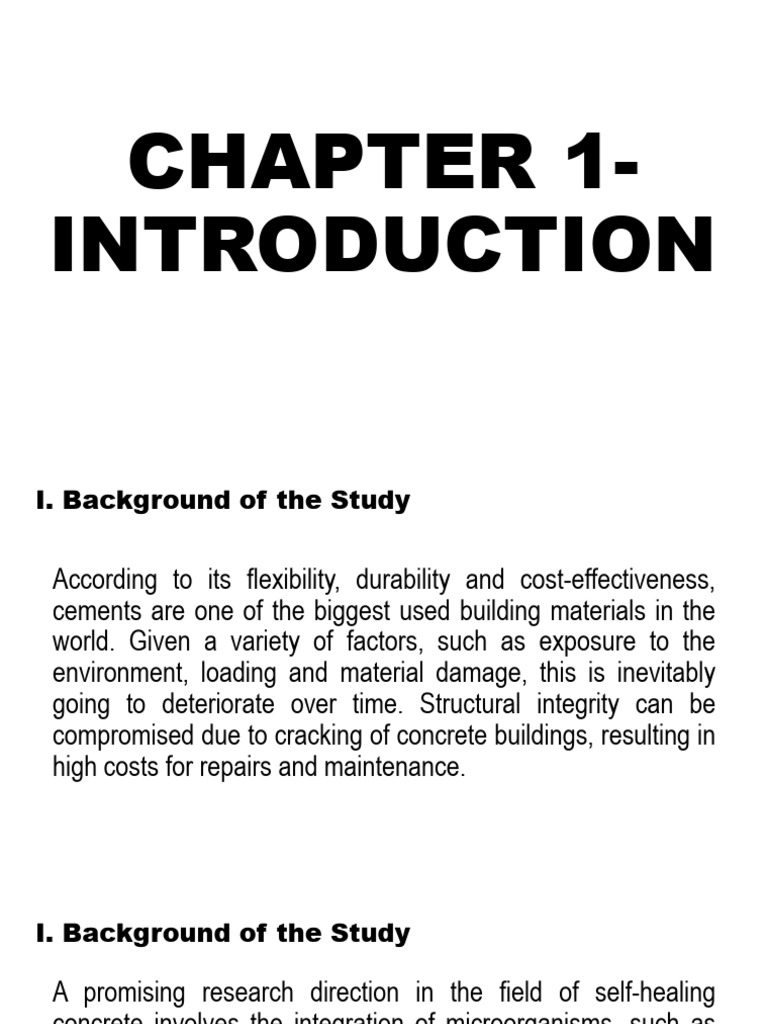 Chapter 1 Introduction Group 4 | PDF | Concrete | Cement