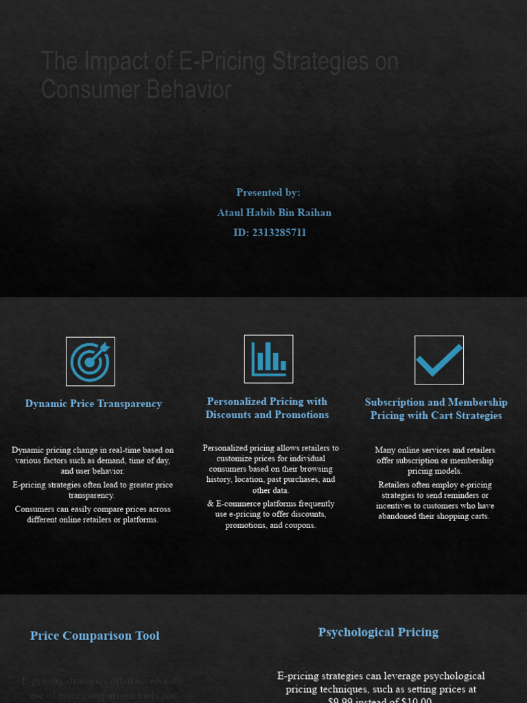 The Impact of E-Pricing Strategies on Consumer Behavior (711) | PDF