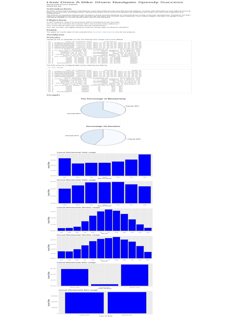Project Cyclistic Bike Share Analysis | PDF | Wheeled Vehicles ...